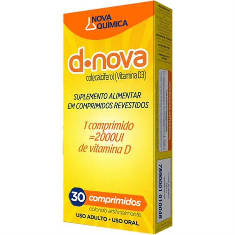 D- Nova D3 2-000Ui Com 30 Comprimido Revestido - NOVA QUIMICA | Martins ...