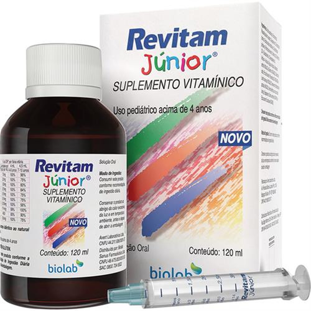 Revitam Jr Frasco 120Ml - BIOLAB | Martins Atacado