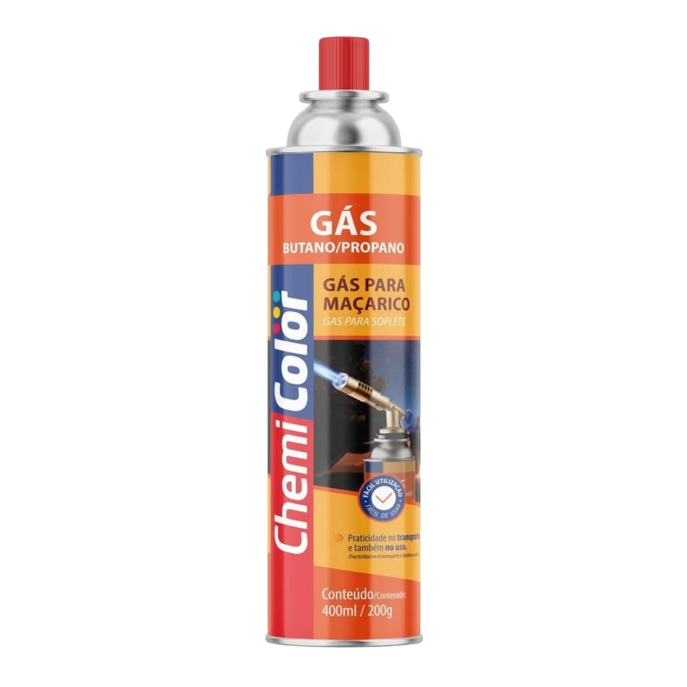 Gás Maçarico Chemicolor Spray 400ml | Martins Atacado
