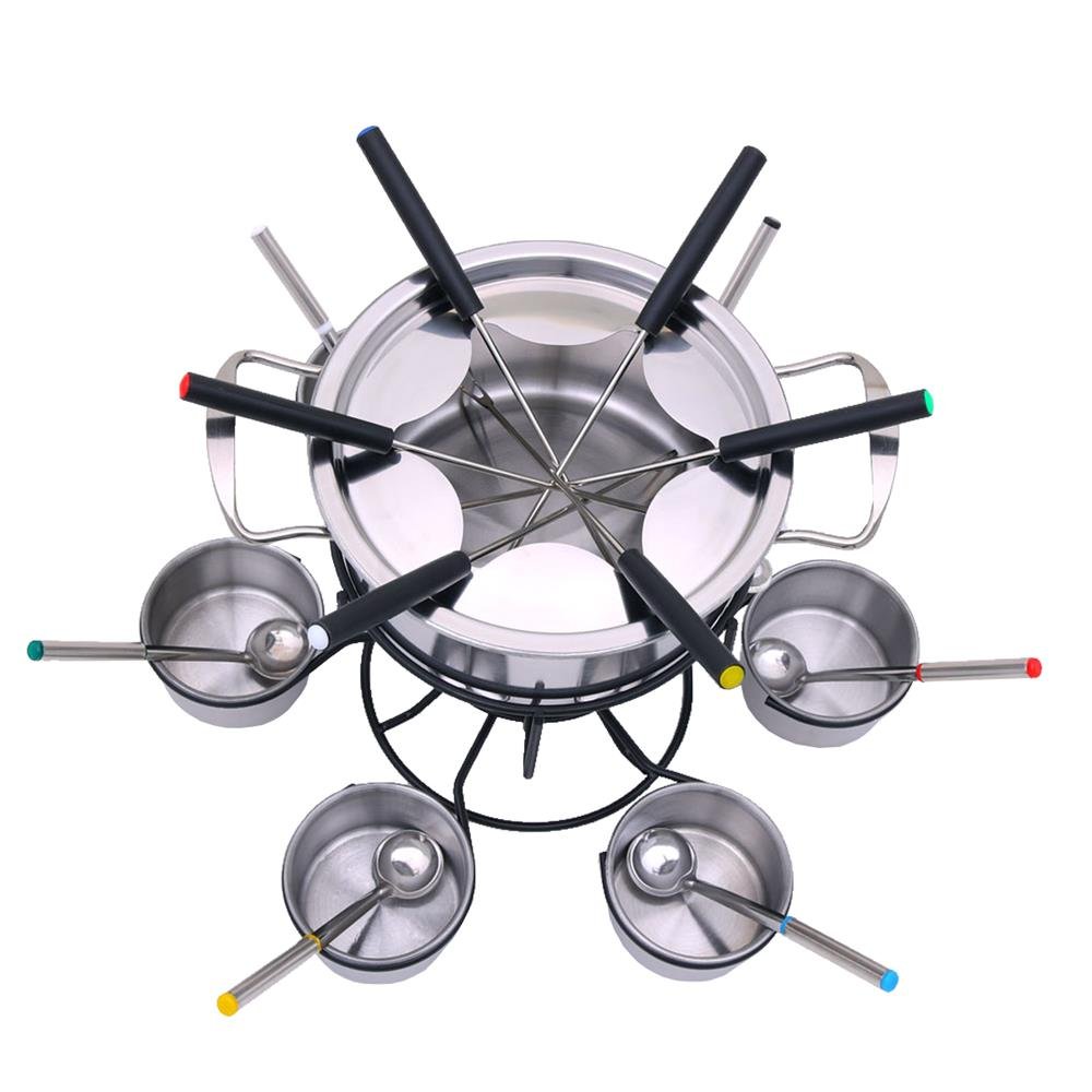 Conjunto Para Fondue Completo em Inox Mimo Style | Martins Atacado