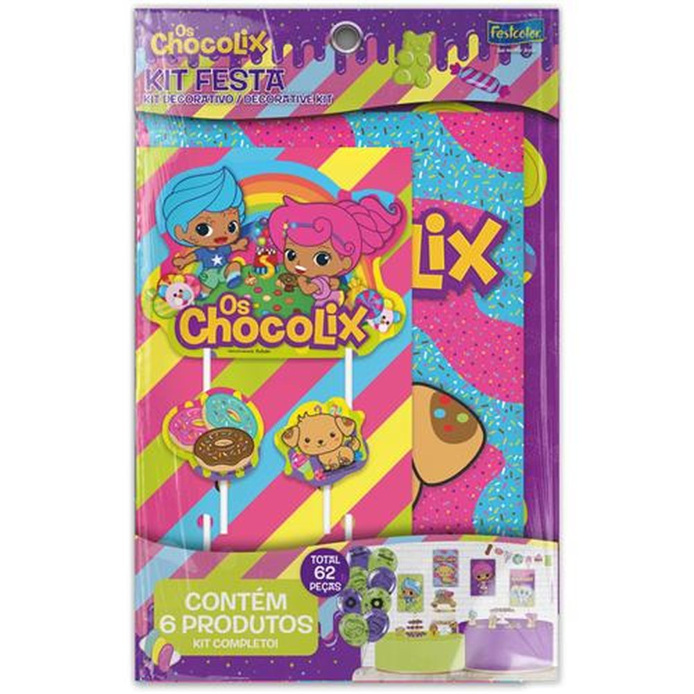 Kit Festa Os Chocolix | Martins Atacado