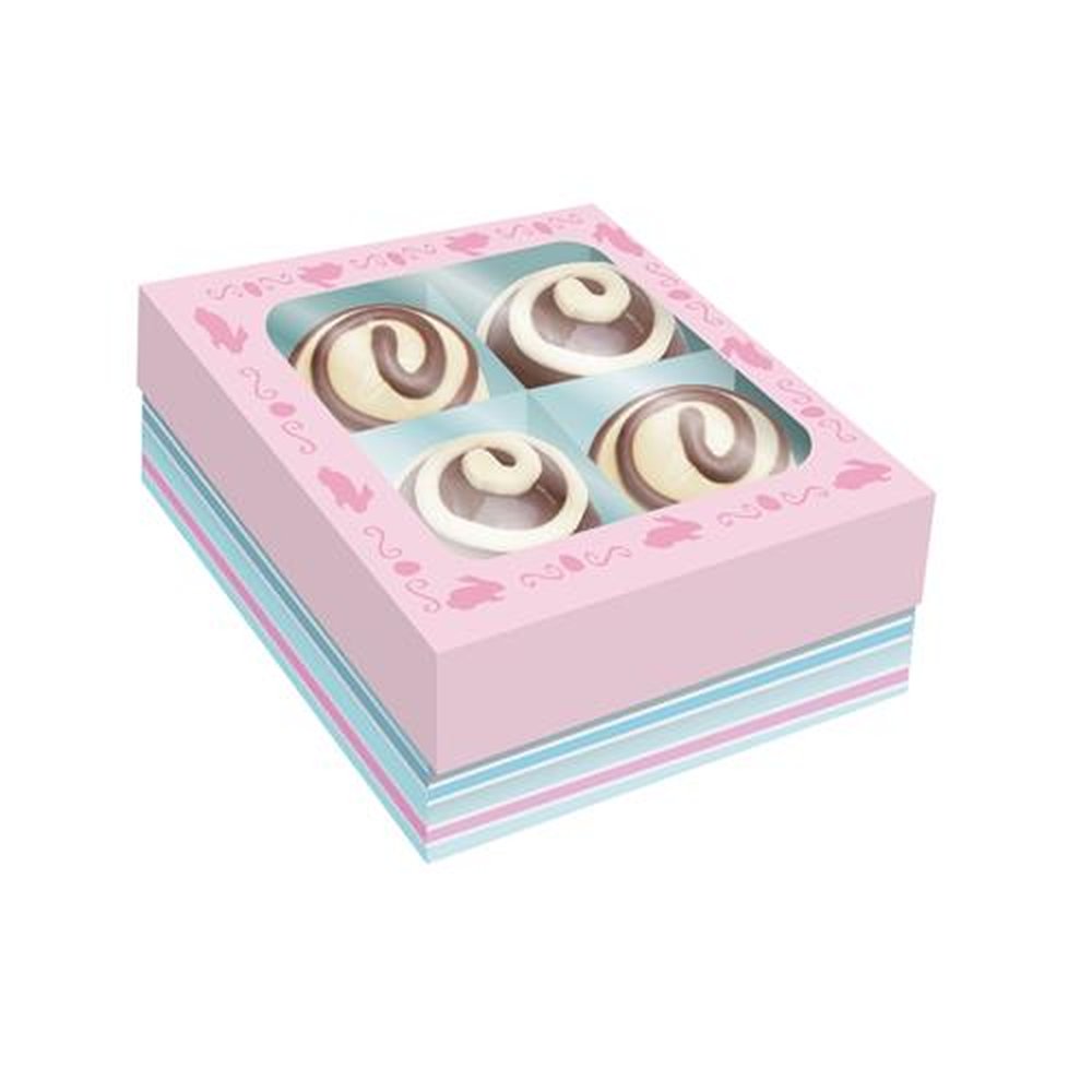 Caixa 4 Bombons Candy Rosa | Martins Atacado