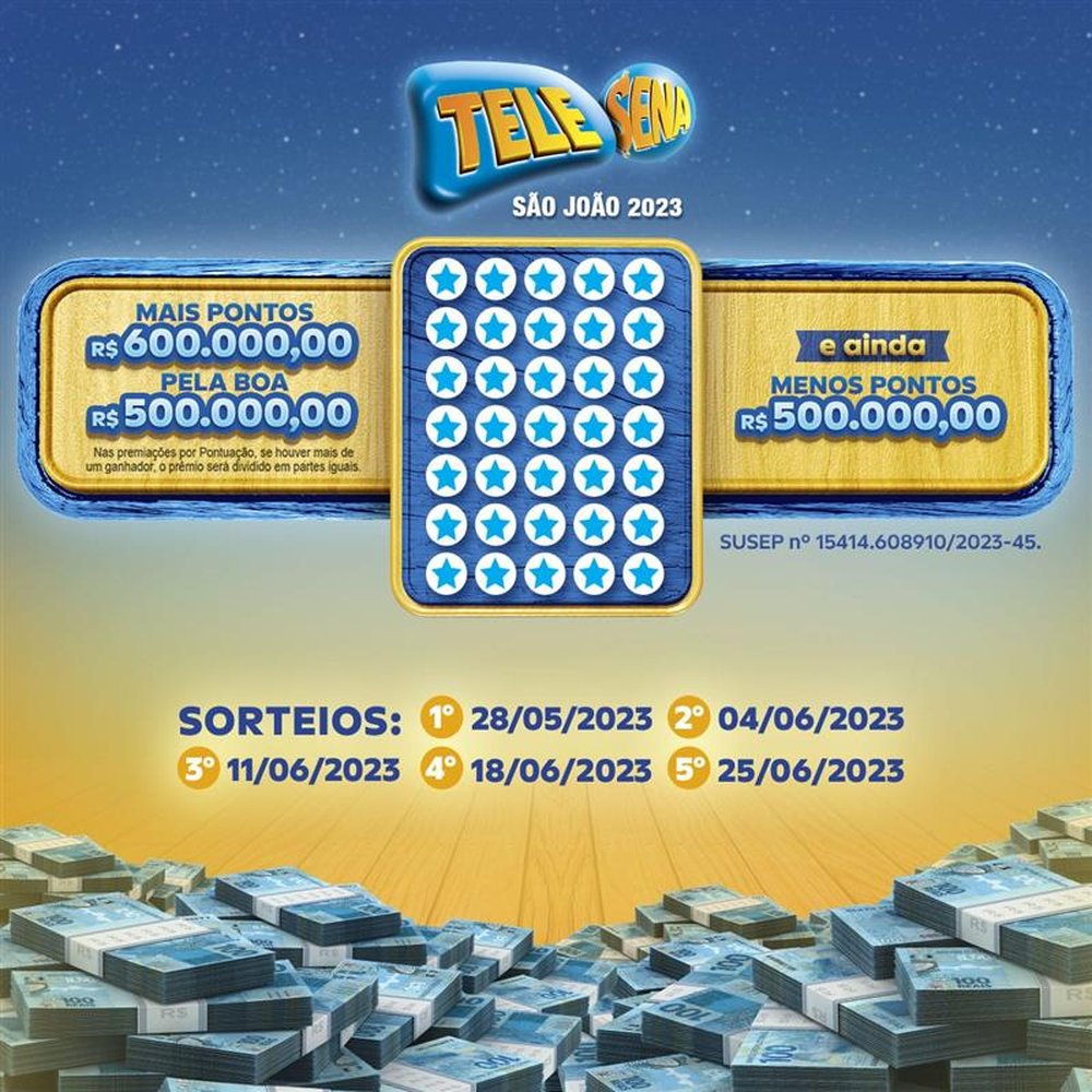 Tele Sena de São João 2023 - Embalagem com 25 | Martins Atacado