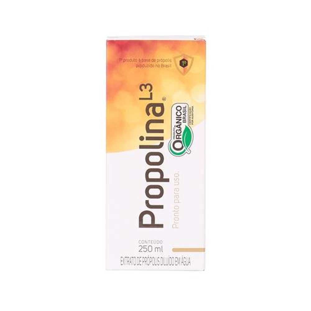 Propolina L3 Extrato de Própolis Pronto Para Uso Orgânico 250ml ...