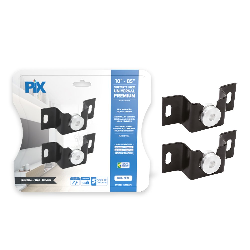 Suporte TV Fixo Universal 10"a 85" ( Premium ) - Blister - Marca PIX ...