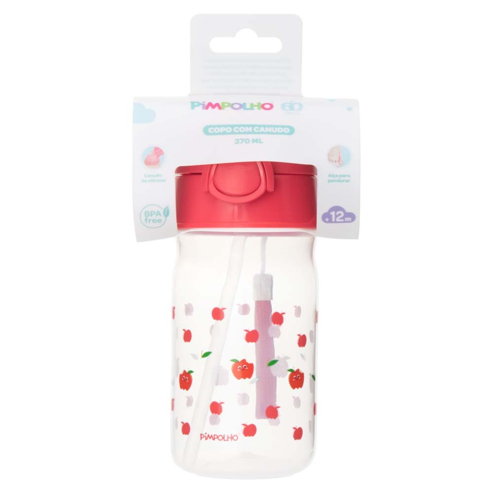Kit Copo Com Canudo De Silicone 370Ml Feminino Pimpolho Com 1 Unidade. | Martins Atacado