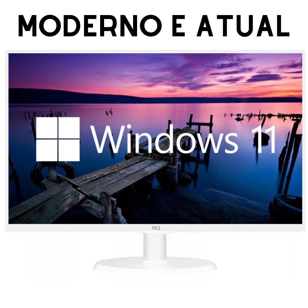 Monitor 21.5 LED Widescreen HQ Branco | Martins Atacado