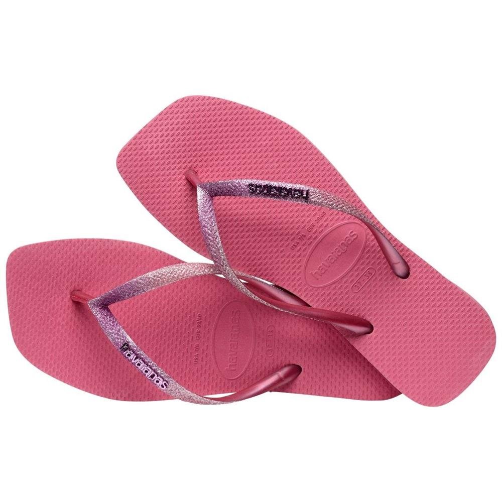 Havaianas Slim Square Glitter Rosa Veludo 39/40 | Martins Atacado