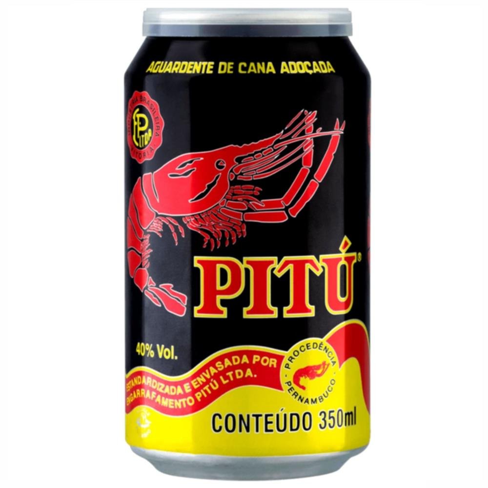 Aguardente Pitu 350 ml lata | Martins Atacado