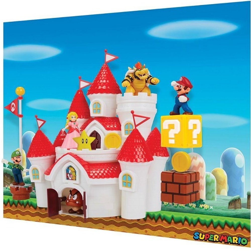 Super Mario Playset Deluxe Mushroom Kingdom Castelo Candide 3018 ...