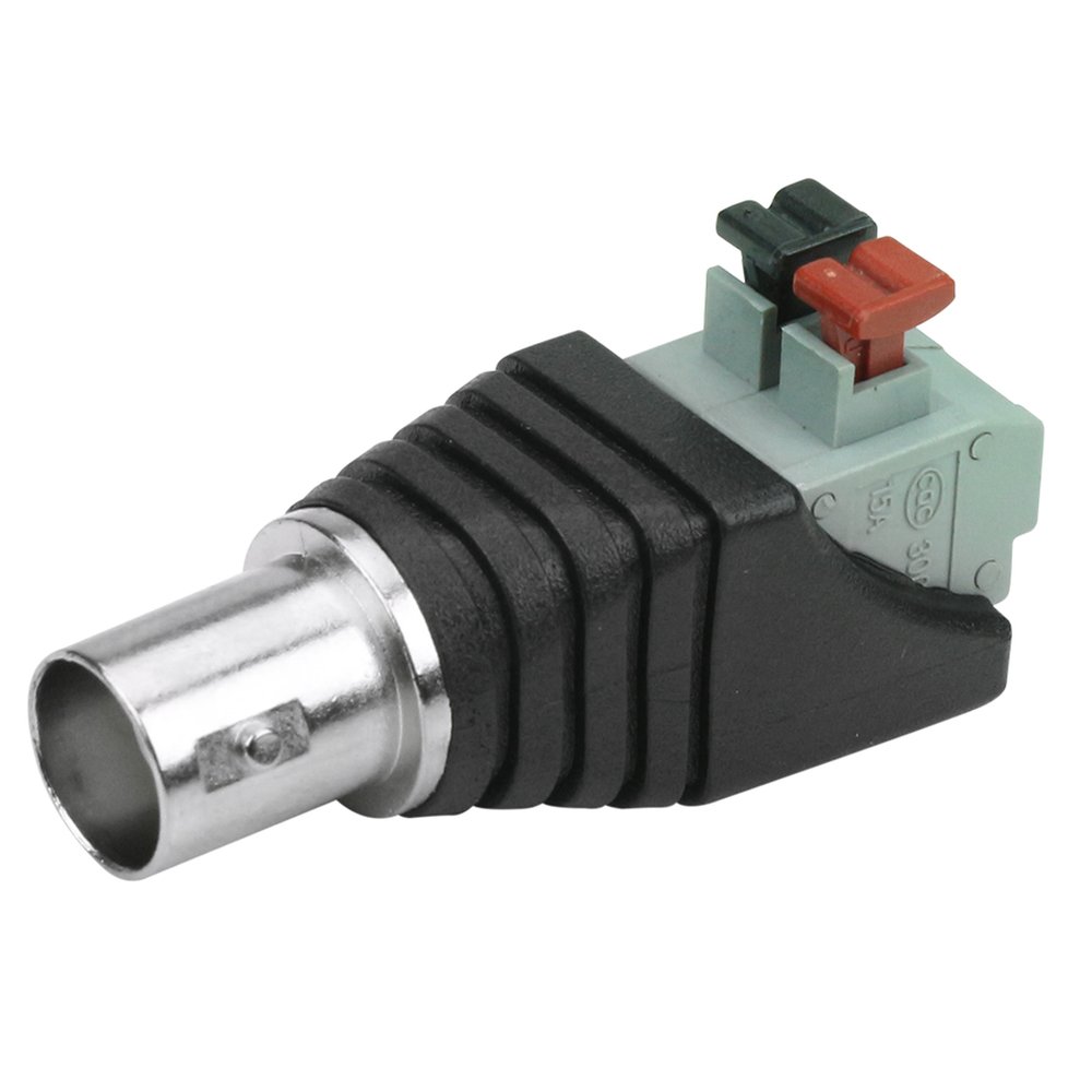 Jack Borne - BNC Fêmea 75 Ohms Com Borne - Engate Rápido | Martins Atacado