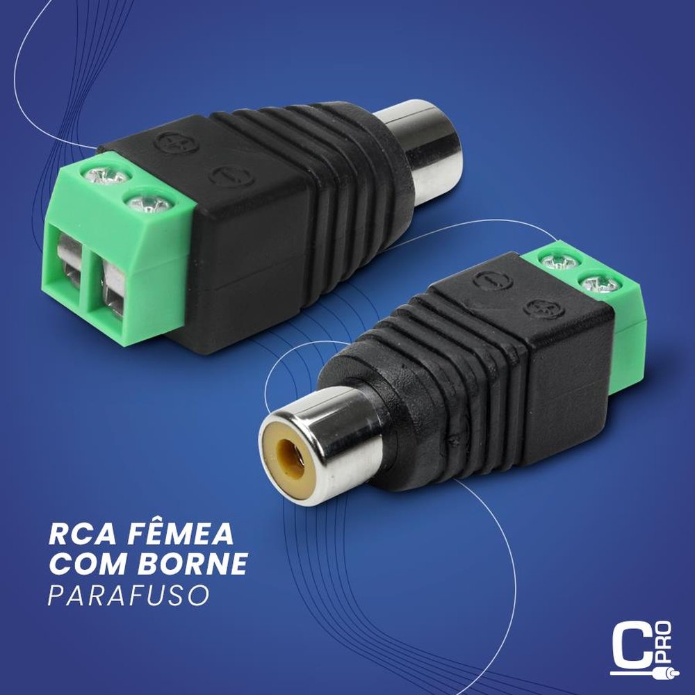 Jack Borne - RCA Fêmea Com Borne - Parafuso | Martins Atacado