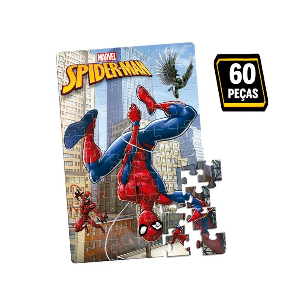 Quebra-Cabeça 60 PeçasHomem Aranha / 8012 | Martins Atacado