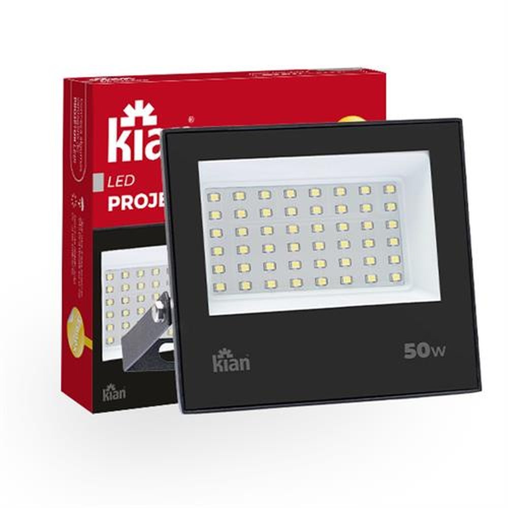 Refletor / Projetor Led 50W 3.000K Branca Quente Kian Bivolt | Martins ...