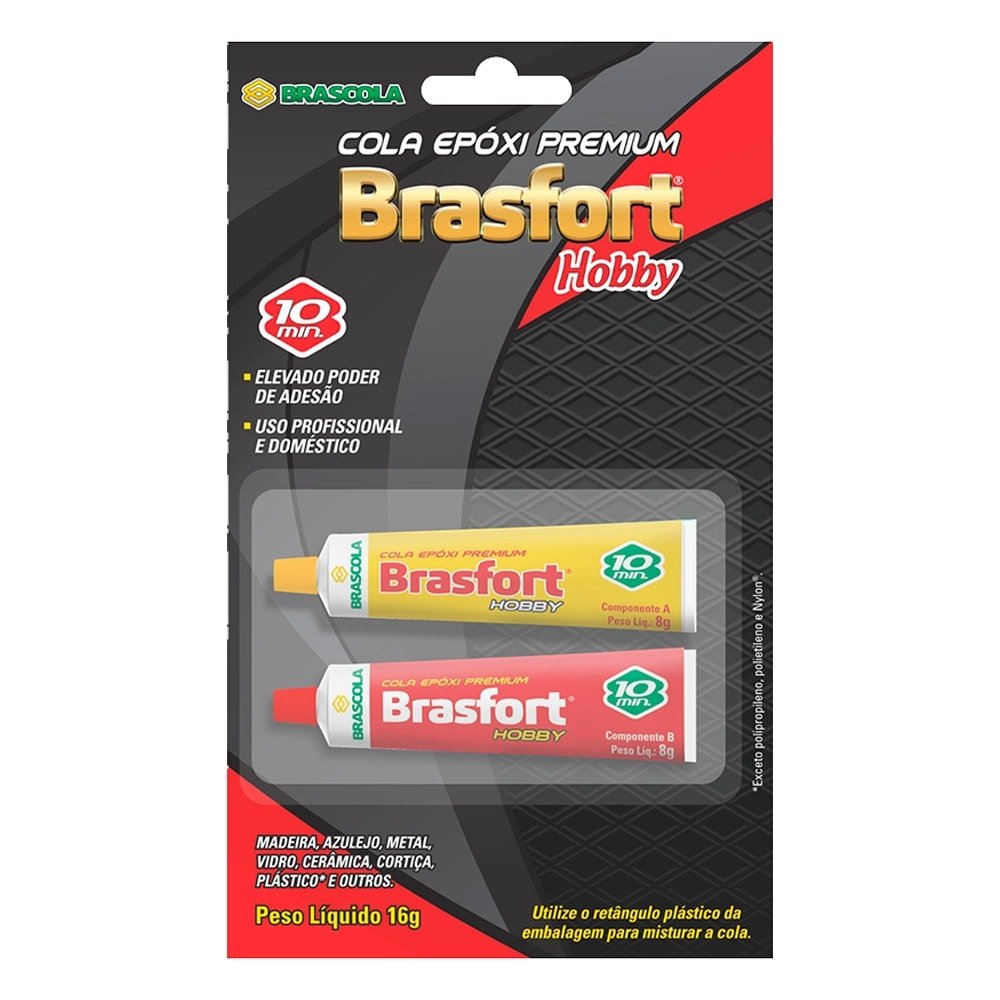 Cola Epóxi Premium Brasfort Hobby 10 Minutos 16G Blister Sm | Martins ...