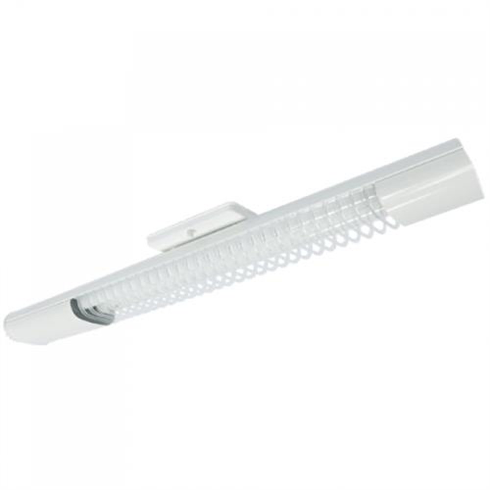 Luminária Aletada T8 Led 2X20W 6500K Autovolt Aco Branca 1260X145X75Mm ...