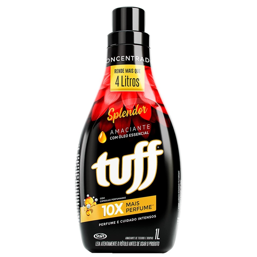 Amaciante Tuff Concentrado Splendor 1L - Embalagem com 12 Unidades ...