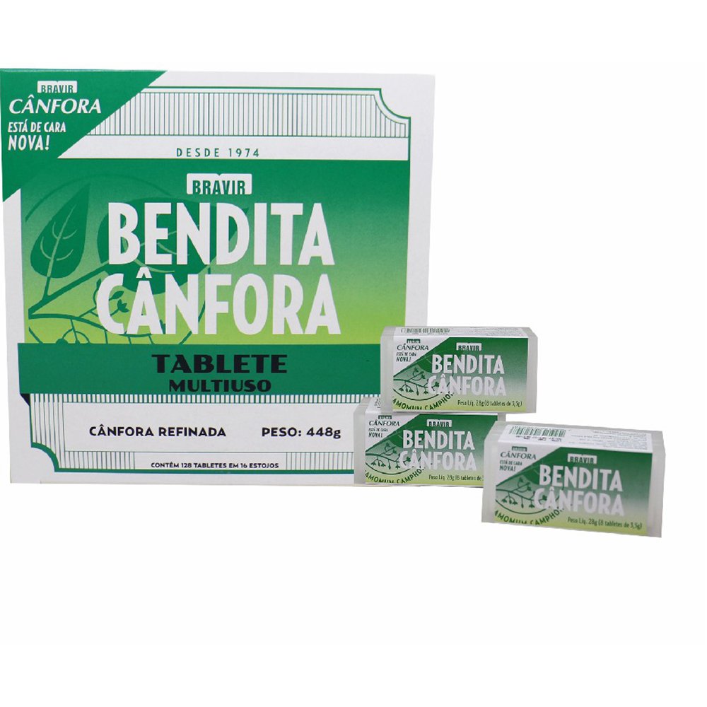 Canfora Estojo Com 8 Tabletes Bravir | Martins Atacado