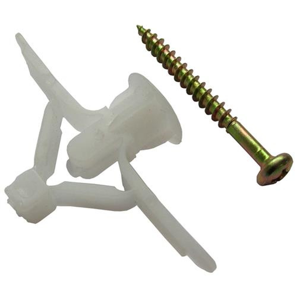 Bucha Plástica Fly n. 3 Placa Gesso 13/23mm Com Parafuso Panela - 2 ...