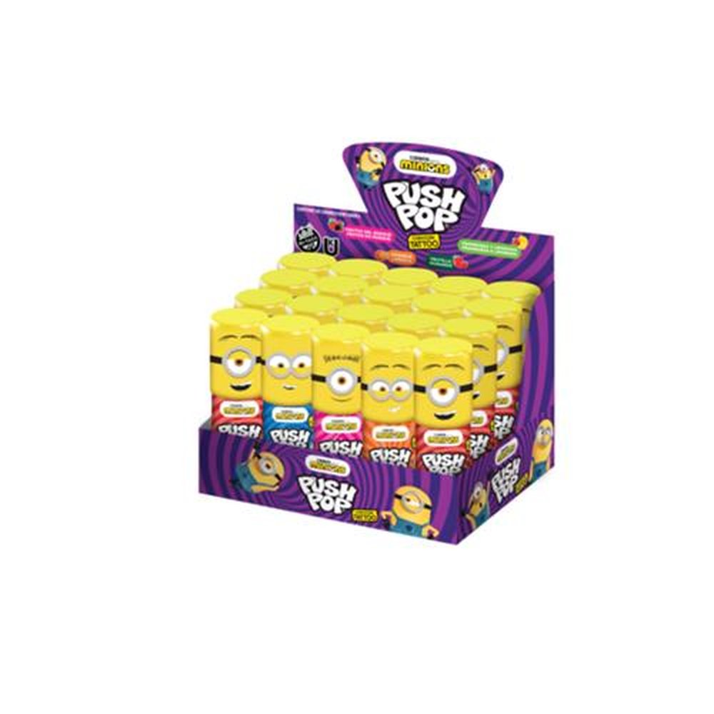 Chupeta Push Pop Minions 20 Unidades | Martins Atacado