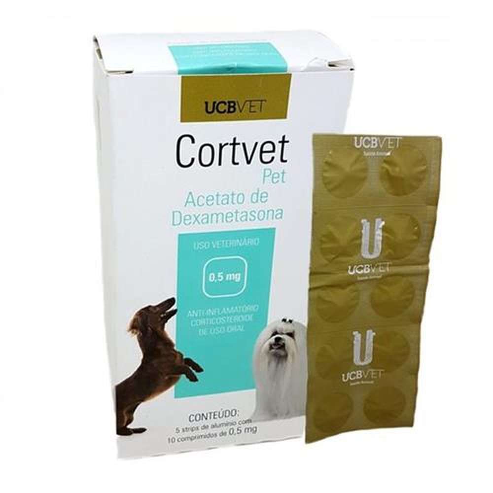 Cortvet Pet 0,5mg 10 Comprimidos Ucbvet | Martins Atacado