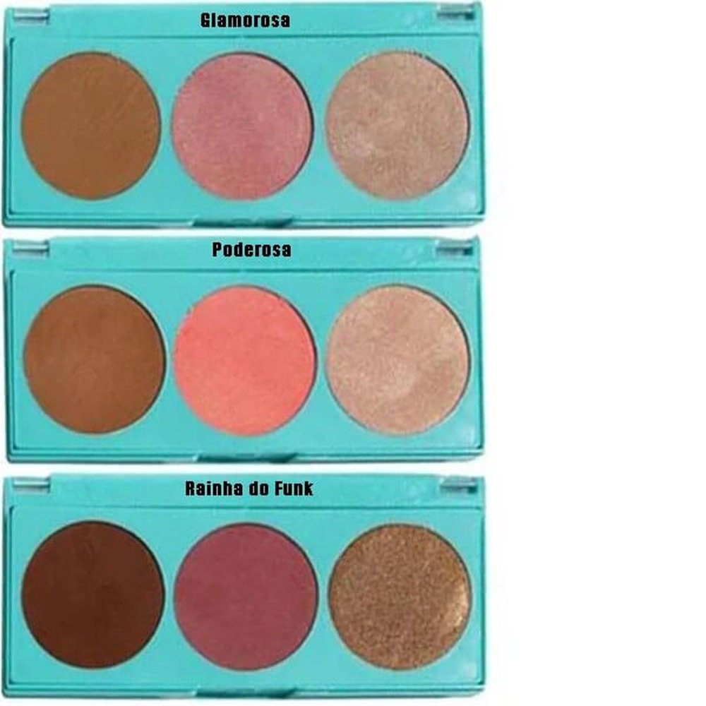 Paleta Trava na Beleza Mia Make - Trio Contorno Blush Iluminador ...