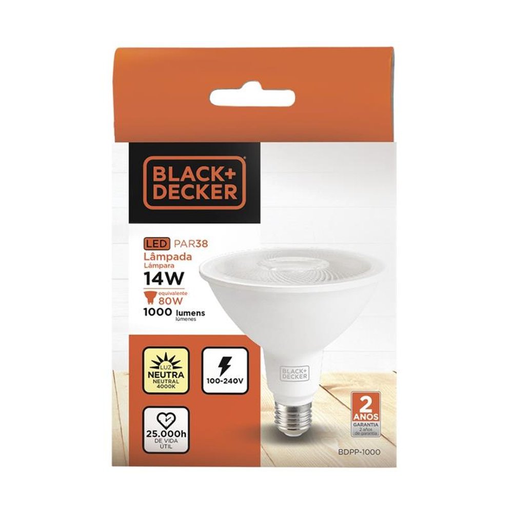 Lampada LED Black+Decker PAR38 14W 4000K Neutra | Martins Atacado