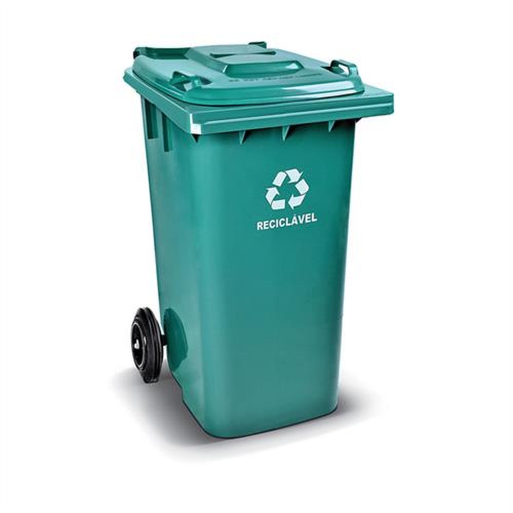 Lixeira 120,0L Coleta Seletiva Verde Arqplast C2 | Martins Atacado