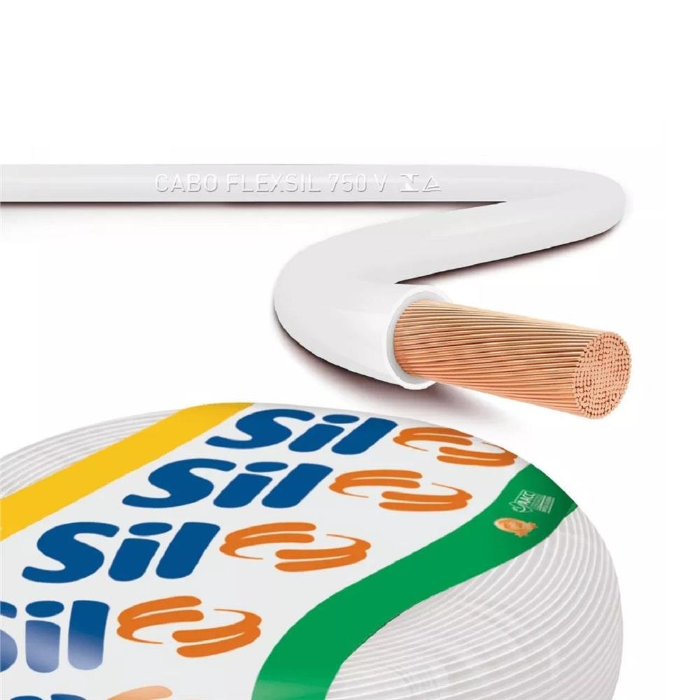Cabo Flexivel 2,5mm Branco 750v Rolo 100 Metros - Sil | Martins Atacado