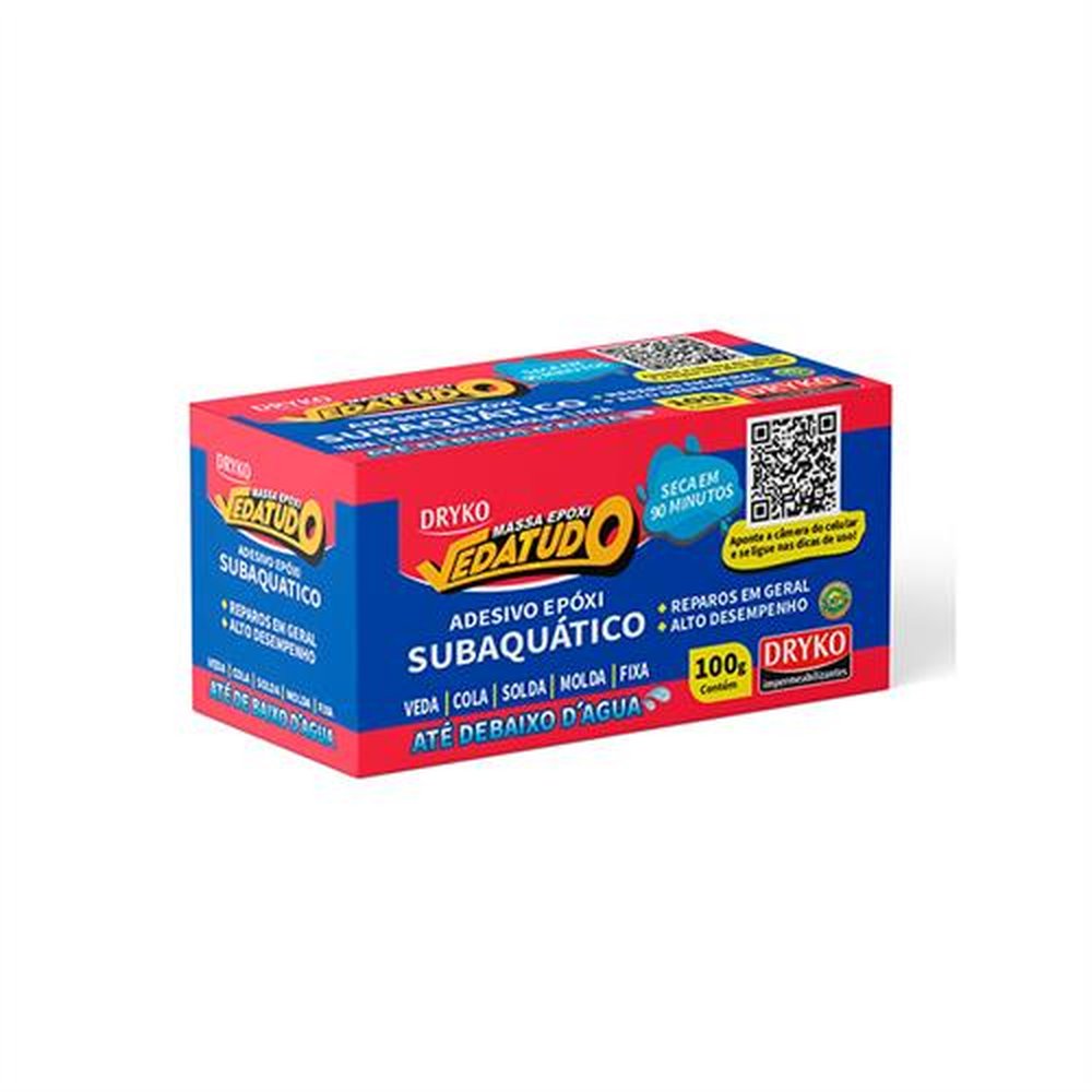 Cola Massa Cinza 100Gx12 Vedatudo Sos Epoxi | Martins Atacado