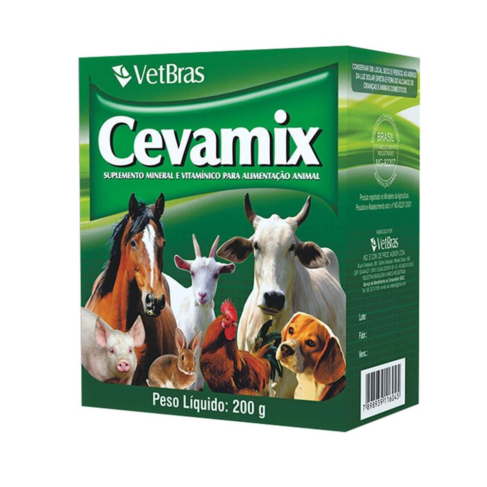 Cevamix 200G Suplemento Vitaminico Vetbras | Martins Atacado