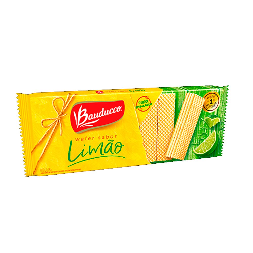 Biscoito Wafer Bauducco Limao Caixa Com 30 de 78G | Martins Atacado