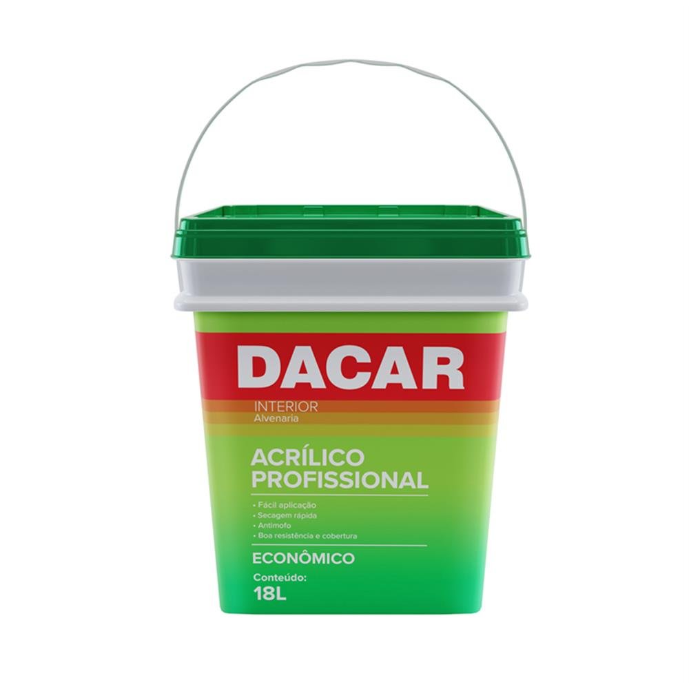 Tinta Acrilica Dacar Profissional Interior 18L Palha | Martins Atacado