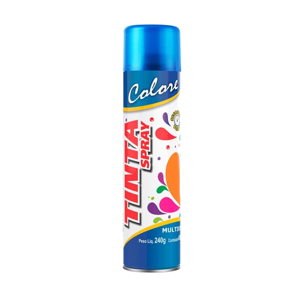 Tinta Spray Metalica Azul 6X400 Colore | Martins Atacado