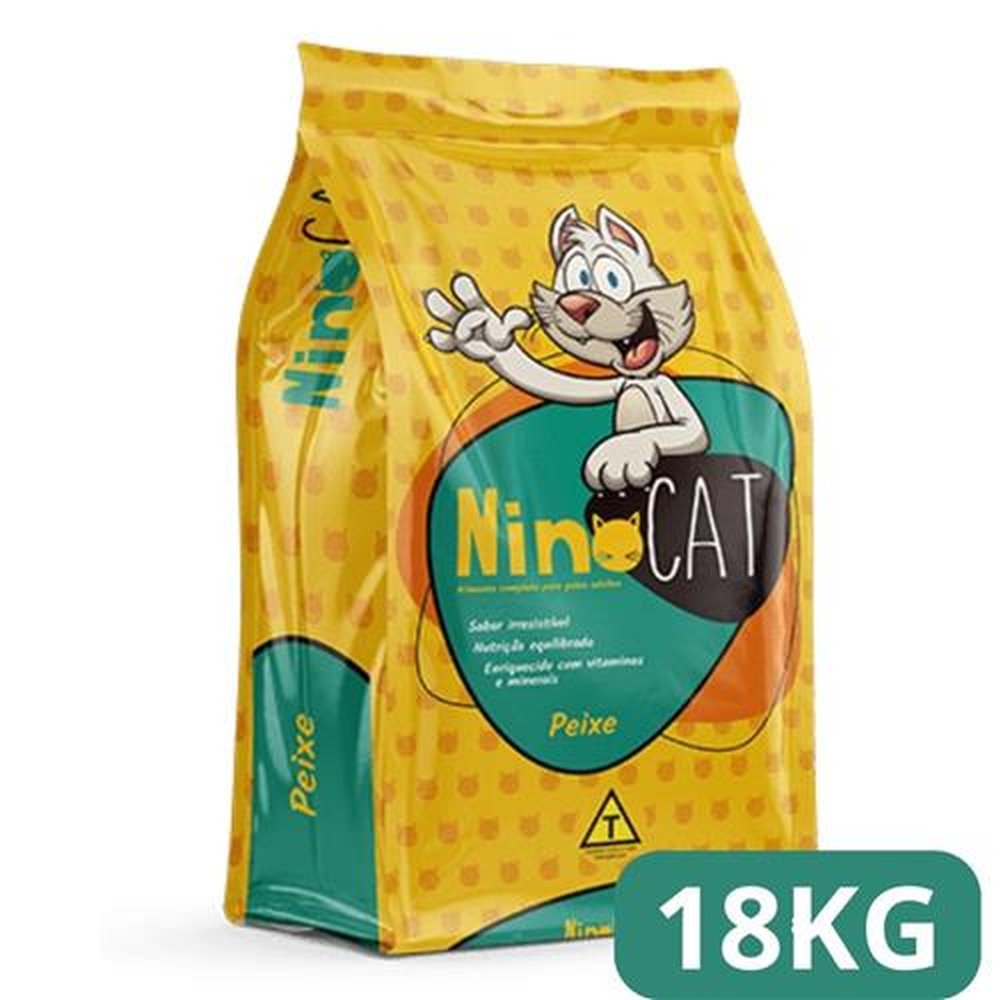 Racao Nino Cat Peixe Adulto 18Kg | Martins Atacado