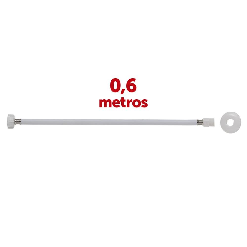 Ligacao Flexivel Pvc Branco Para Agua (M X F) 1/2 60cm | Martins Atacado