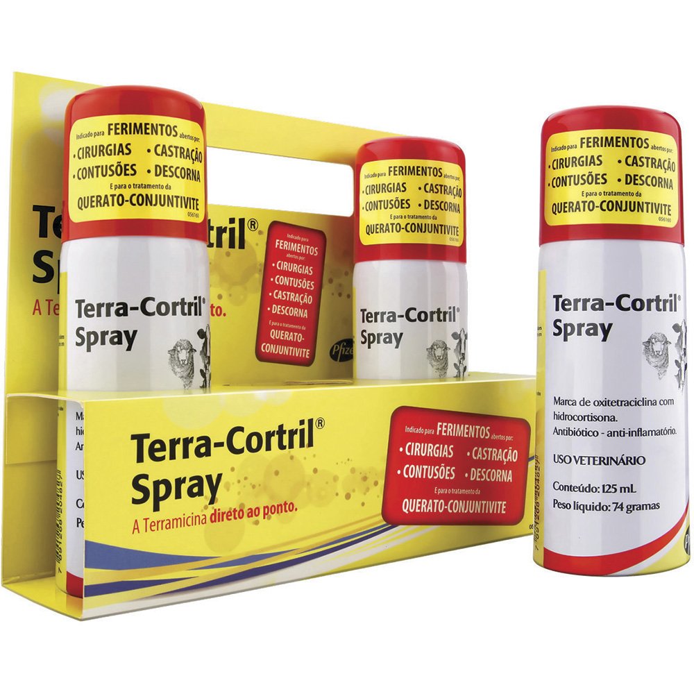 Terra Cortril Aerosol 74g Emb. c/ 12 un. | Martins Atacado