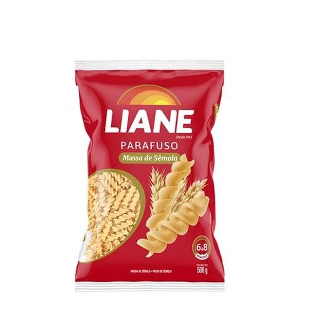 Macarrao Liane Parafuso Semola 24X500Gramas | Martins Atacado