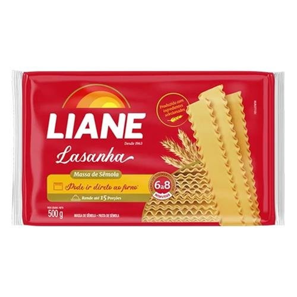 Macarrao Liane Lasanha Semola 10X500Gramas | Martins Atacado