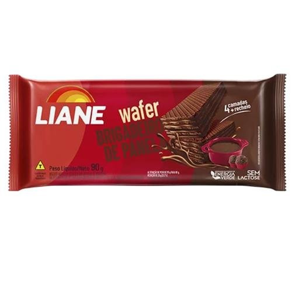 Biscoito Liane Wafer Brigadeiro De Panela 55X90Gramas | Martins Atacado