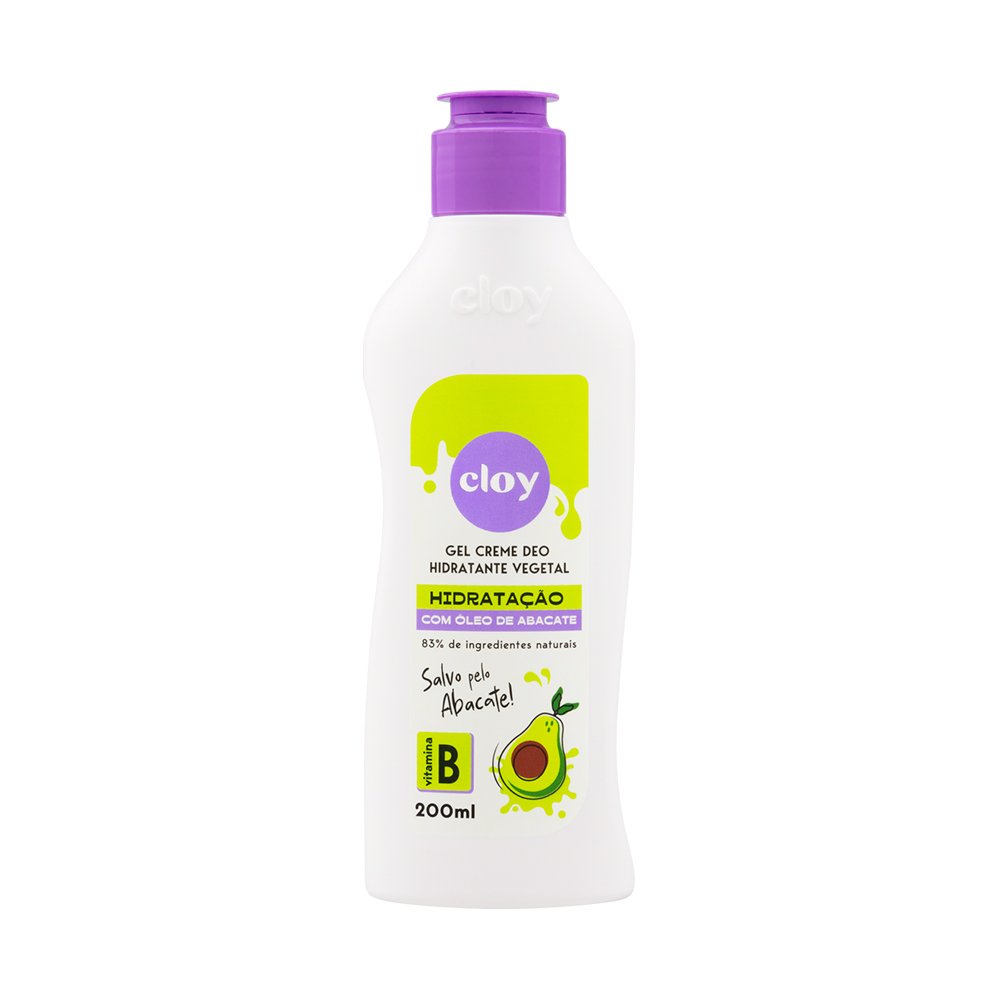Locao Hidratante Cloy Gel Vegetal Abacate 200ml | Martins Atacado