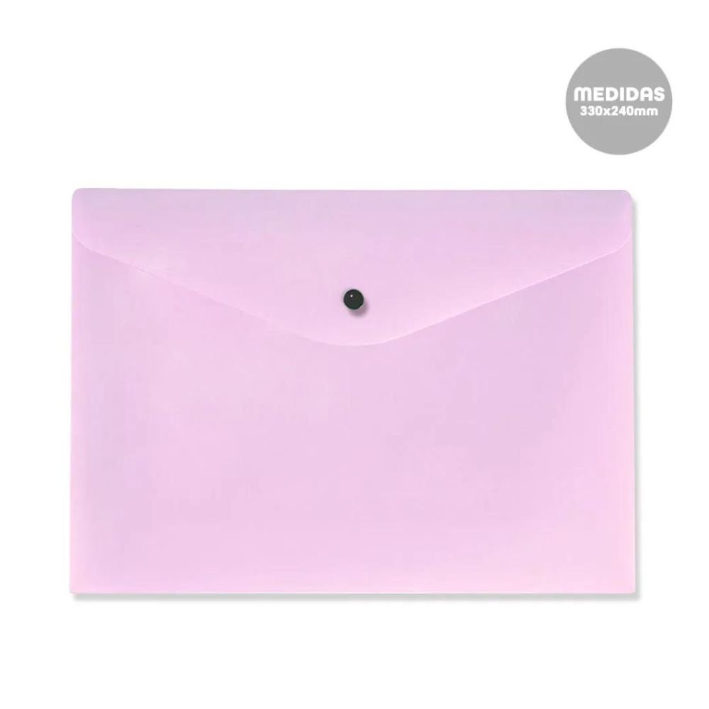Envelope Com Botão A4 Serena Rosa Patel Dello 0012.WP | Martins Atacado