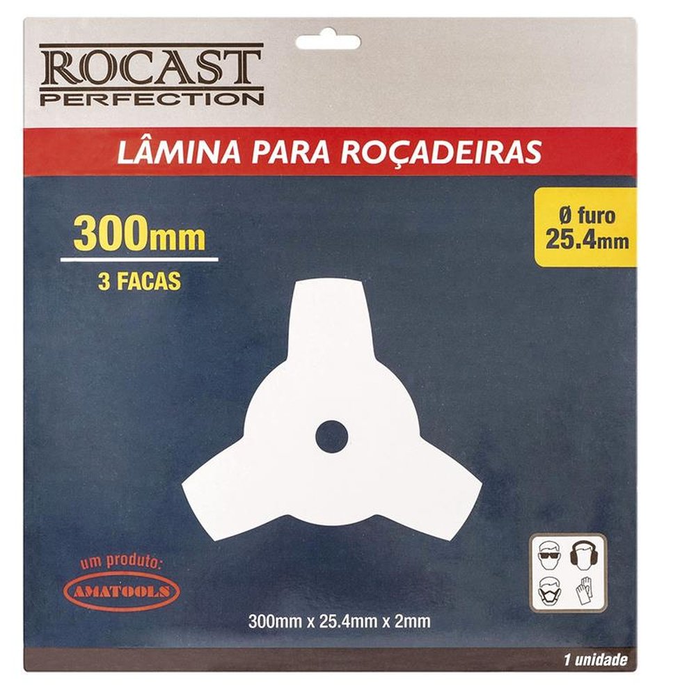Lâmina Para Roçadeira 300 X 25.4Mm - Rocast | Martins Atacado