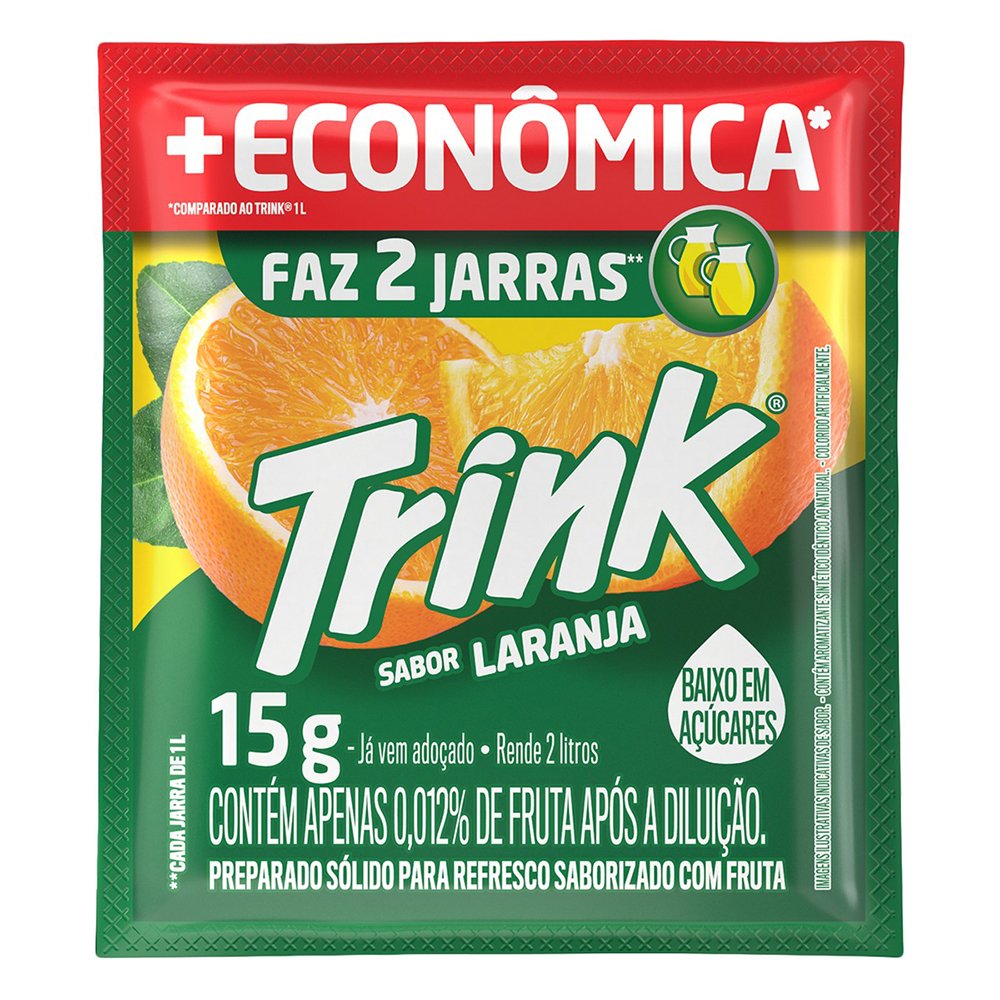 Refresco Trink 15X15G Laranja | Martins Atacado