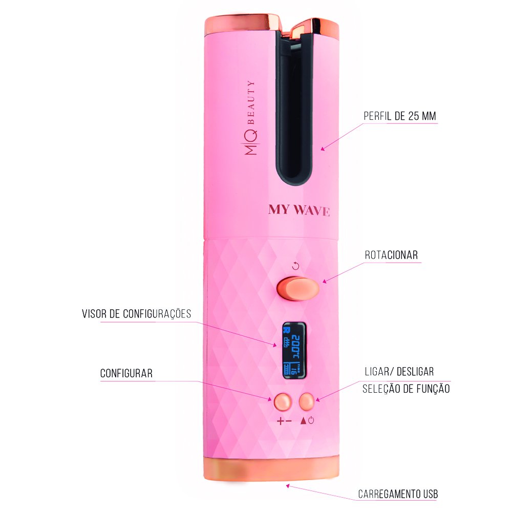 Modelador MQ Beauty Automatico Sem Fio My Wave Bivolt | Martins Atacado