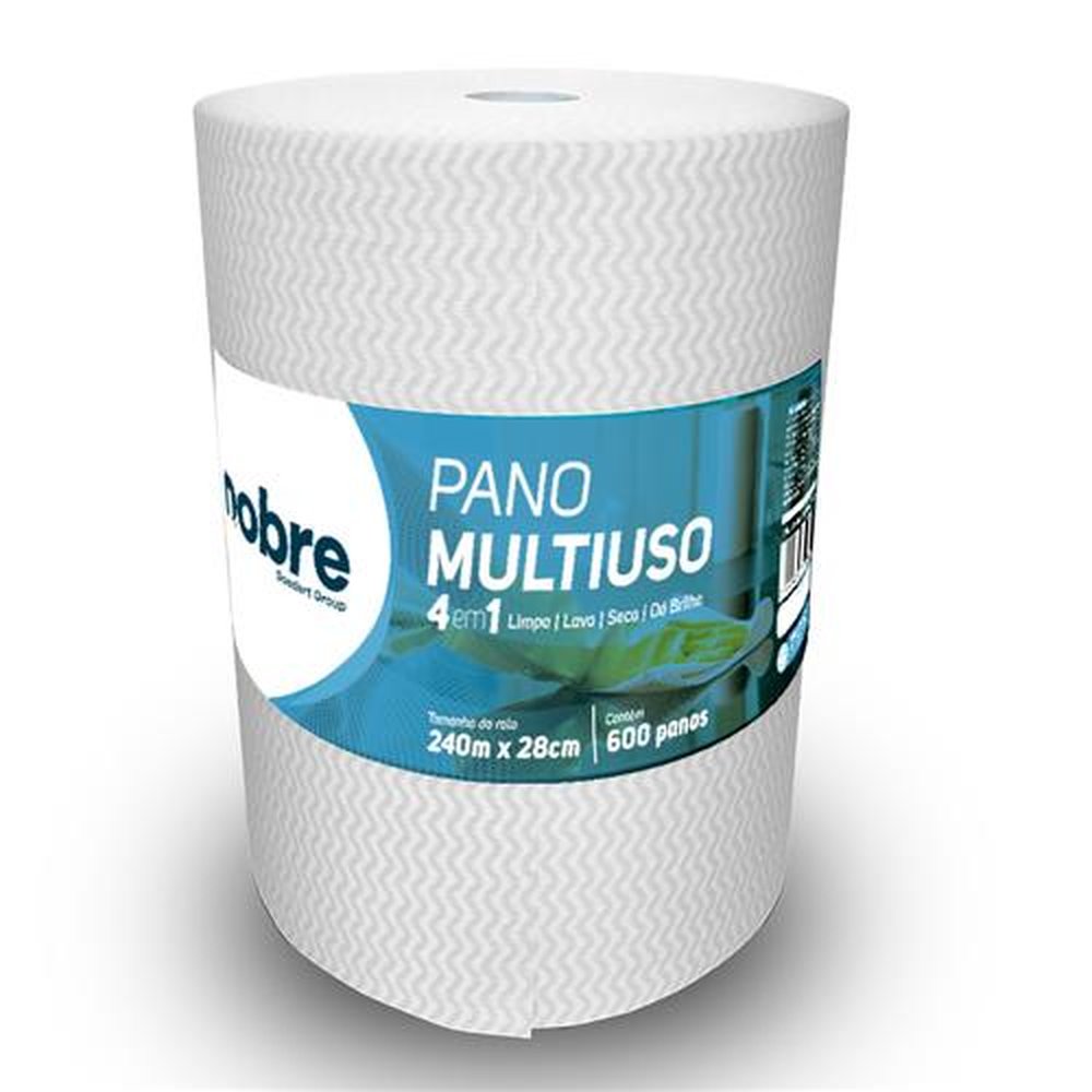 Pano Multiuso Slim Rolo Com 28Cm X 240M Picotado Aproximadamente 40Cm ...