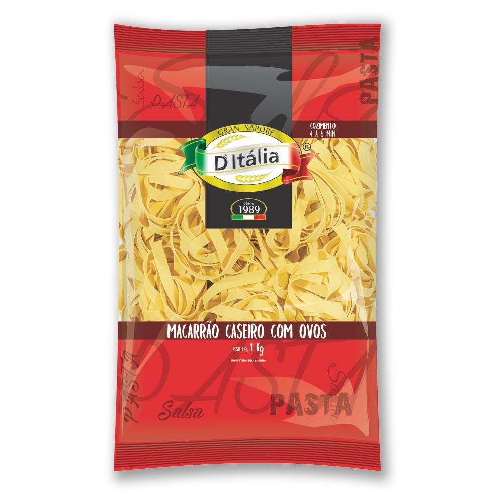 Massa Caseira Ditália Pappardelle Ninho 1kg | Martins Atacado