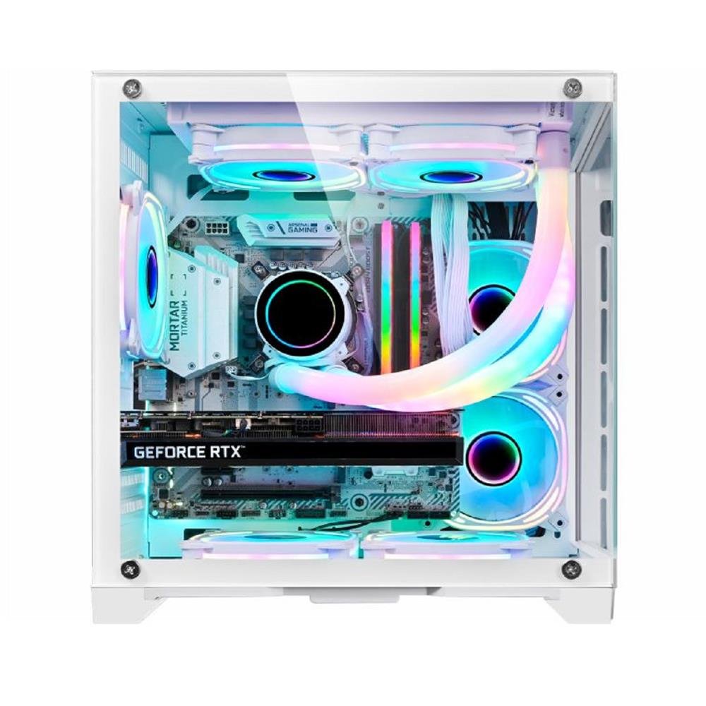 Gabinete Gamer K-Mex Space Aqua White, Mid Tower, Sem Fonte, Sem Cooler - CG-W1KN | Martins Atacado