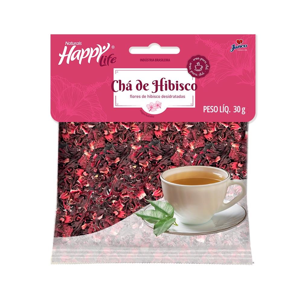 Chá de Hibisco Happy Life 30g | Martins Atacado