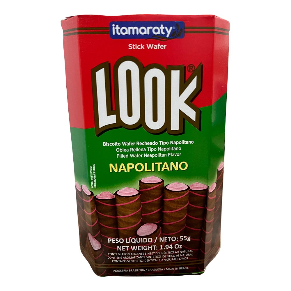 Canudinho Look Napolitano 55g | Martins Atacado